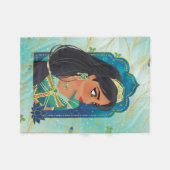 Aladdin | Jasmine Side Profile Graphic Fleece Blanket | Zazzle