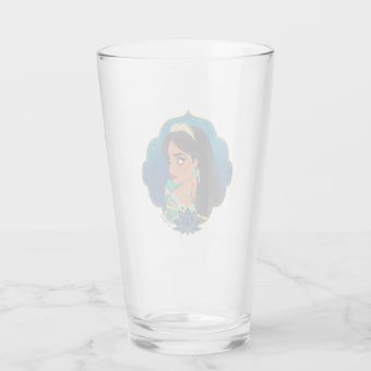Aladdin | Jasmine Side Profile Graphic Glass | Zazzle