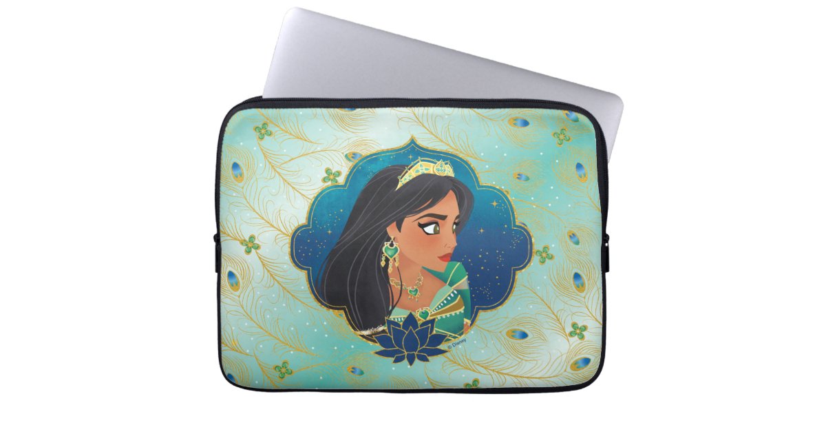 Aladdin | Jasmine Side Profile Graphic Laptop Sleeve | Zazzle
