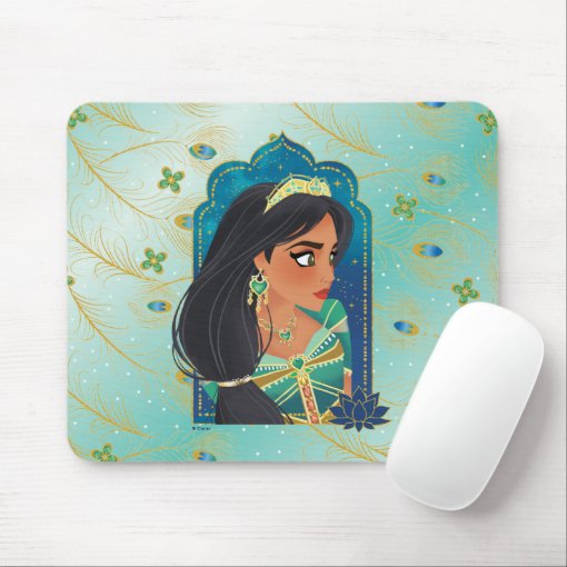 Aladdin | Jasmine Side Profile Graphic Mouse Pad | Zazzle