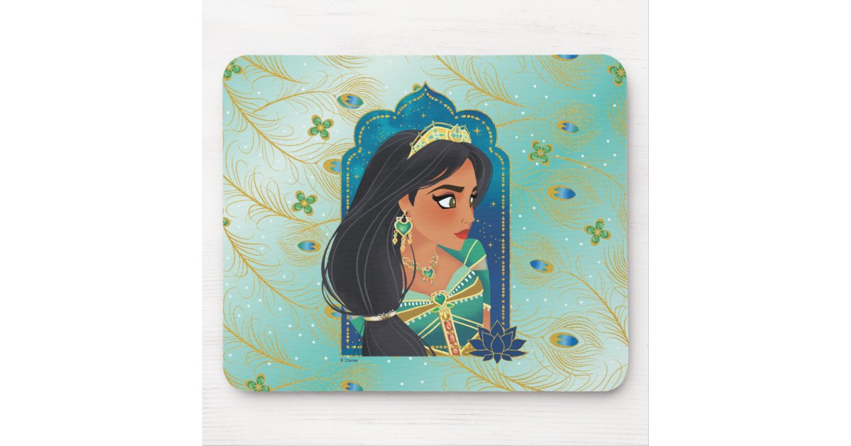 Aladdin | Jasmine Side Profile Graphic Mouse Pad | Zazzle