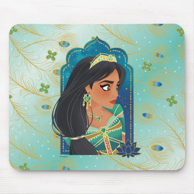 Aladdin | Jasmine Side Profile Graphic Mouse Pad | Zazzle