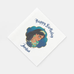 Aladdin | Jasmine Side Profile Graphic Napkins | Zazzle