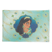 Aladdin | Jasmine Side Profile Graphic Pillow Case | Zazzle