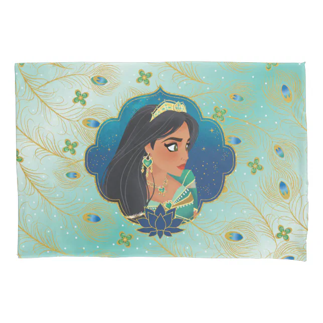 Aladdin | Jasmine Side Profile Graphic Pillow Case | Zazzle