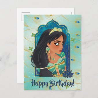 Aladdin | Jasmine Side Profile Graphic Postcard | Zazzle