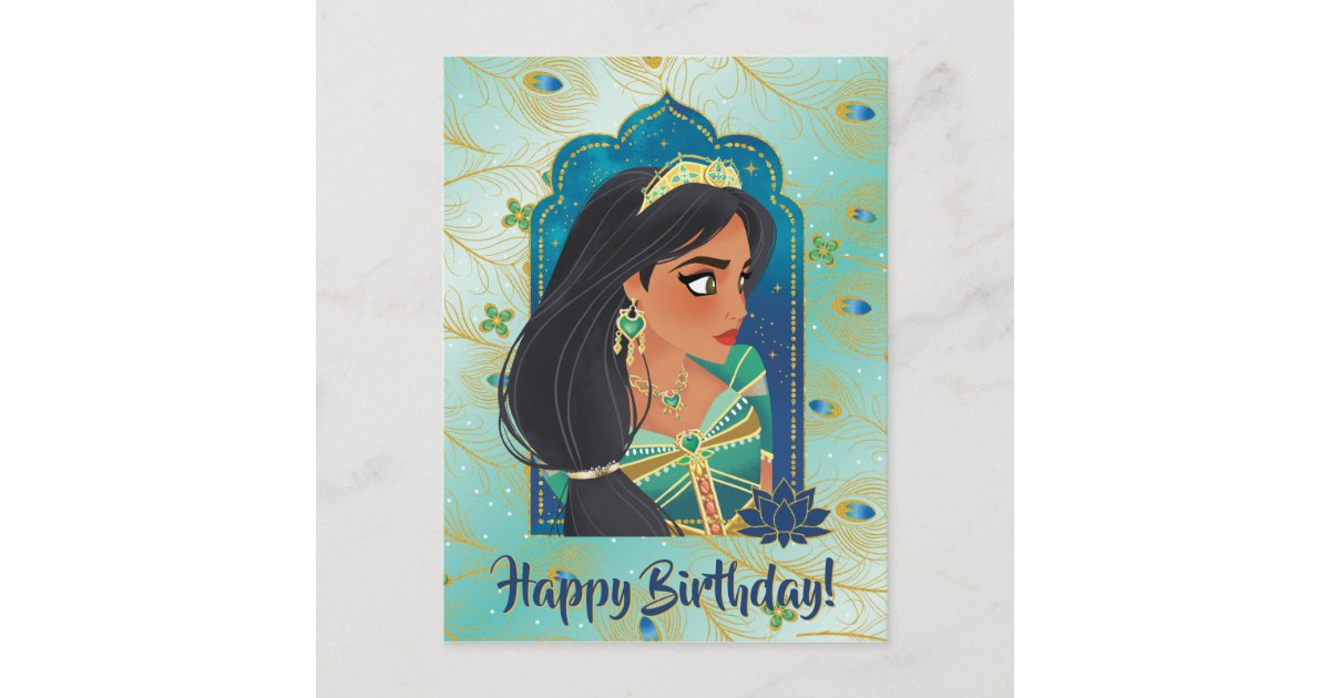 Aladdin | Jasmine Side Profile Graphic Postcard | Zazzle