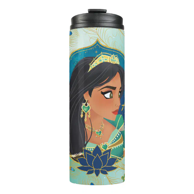 Aladdin | Jasmine Side Profile Graphic Thermal Tumbler | Zazzle