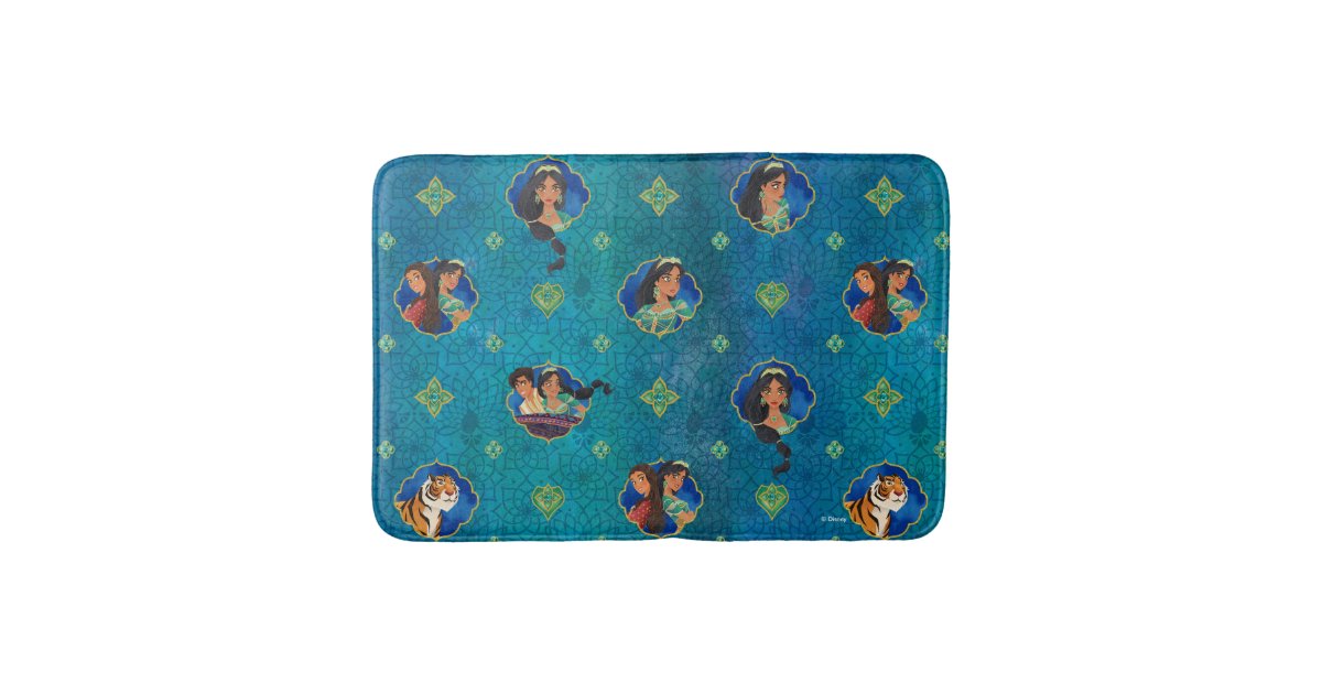 Aladdin | Jewelled Character Art Pattern Bath Mat | Zazzle