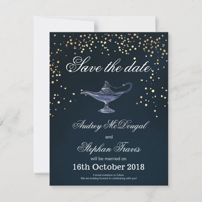 ALADDIN SAVE THE DATE CARD | Zazzle.com
