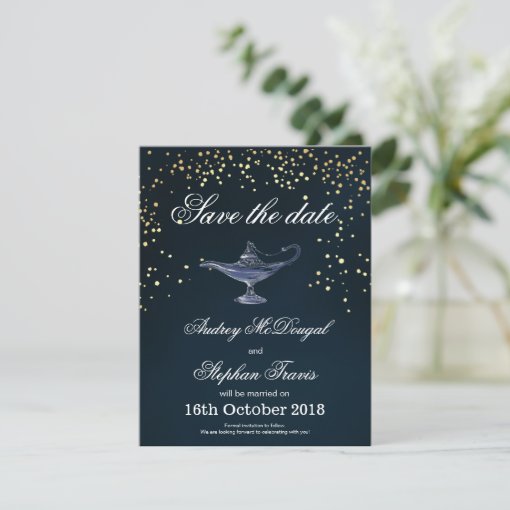 ALADDIN SAVE THE DATE CARD | Zazzle