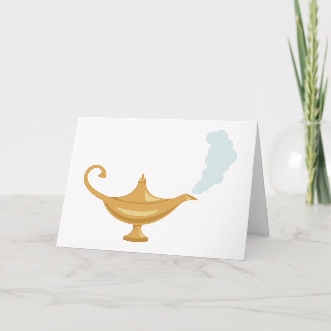 Aladdin's Lamp Card | Zazzle