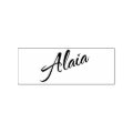 Alaia name cursive script font rubber stamp | Zazzle