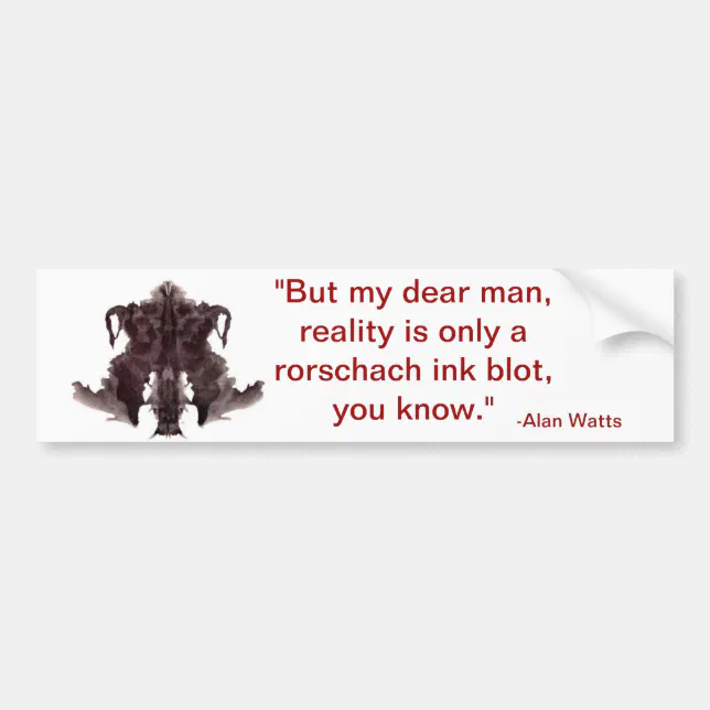 alan watts quote bumper sticker | Zazzle