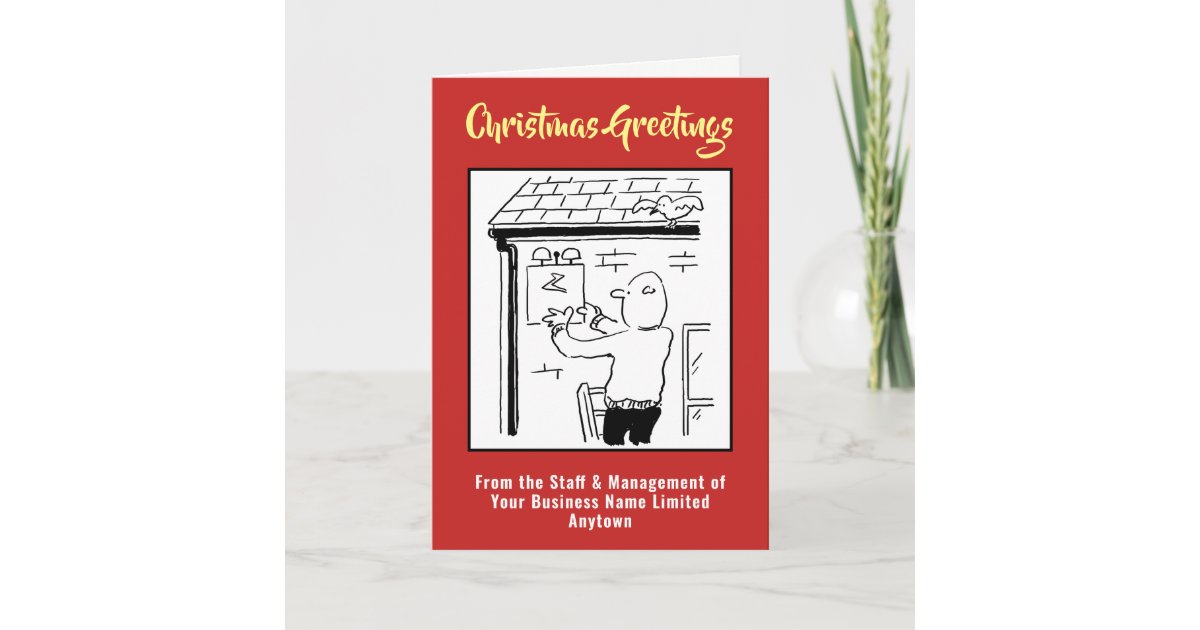 Alarms or Home Security Christmas Card | Zazzle