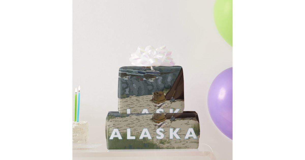 Alaska Bush Plane Souvenirs Wrapping Paper | Zazzle