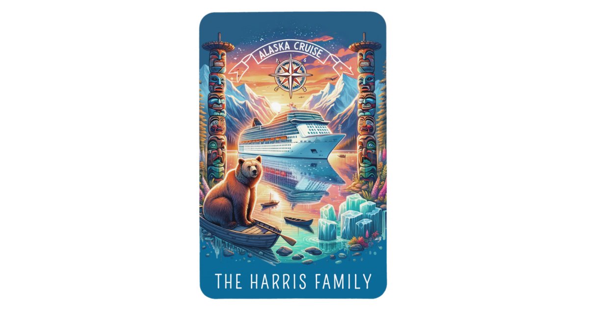 Alaska Cruise Ship Stateroom Magnet | Zazzle
