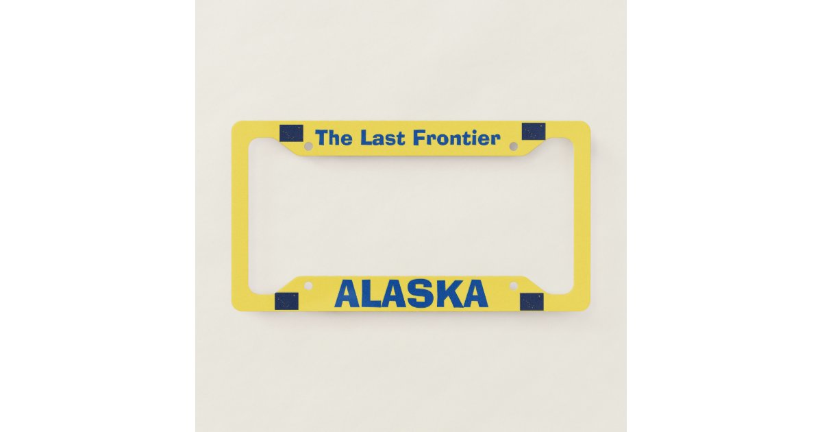 Alaska Custom License Plate Frame | Zazzle