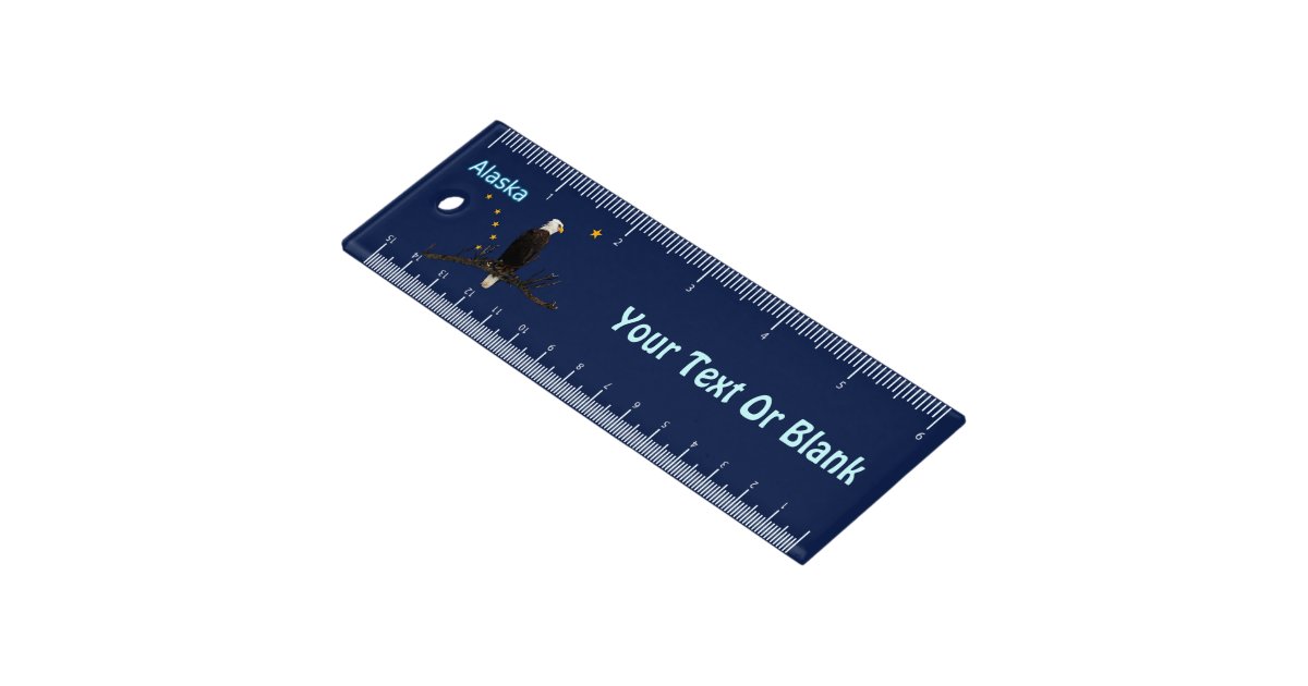 Alaska Eagle And Flag Ruler | Zazzle