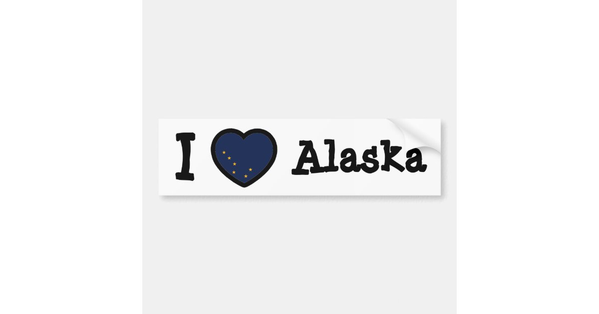 Alaska Flag Bumper Sticker | Zazzle