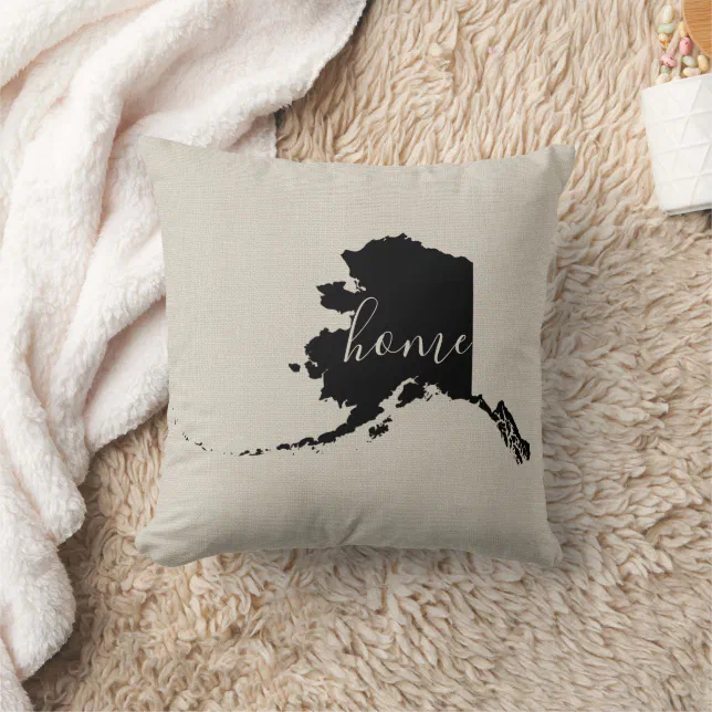 Alaska Home State Throw Pillow | Zazzle