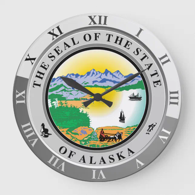 Alaska Large Clock | Zazzle