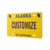 Alaska License Plate Custom | Zazzle