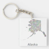 Alaska map keychain | Zazzle