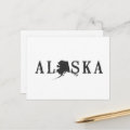 Alaska Map Shaped Letter State Word Art Black Postcard | Zazzle