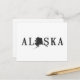 Alaska Map Shaped Letter State Word Art Black Postcard | Zazzle