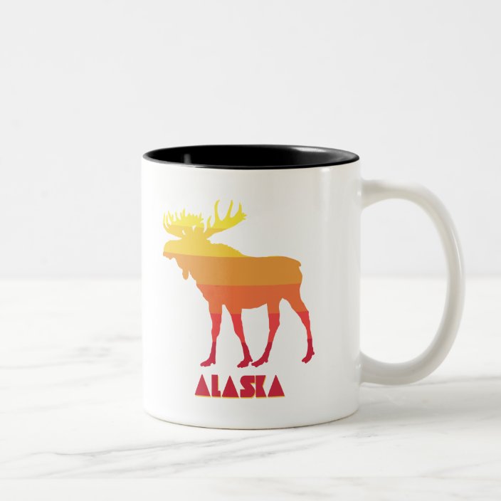 Alaska Moose Two-Tone Coffee Mug | Zazzle.com