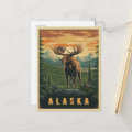 Alaska Moose - Vintage Wilderness Postcard | Zazzle