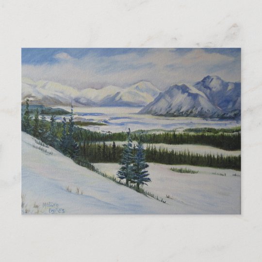 Alaska Mountains Postcard | Zazzle.com