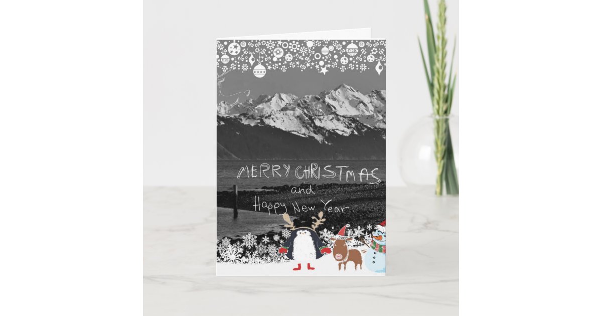 Alaska Nature Christmas Greeting Card | Zazzle