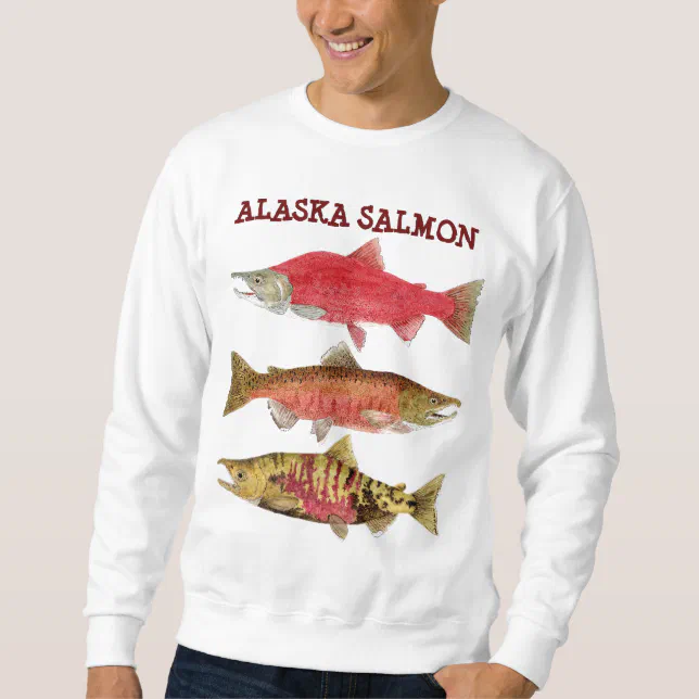 Alaska Salmon Sweatshirt | Zazzle