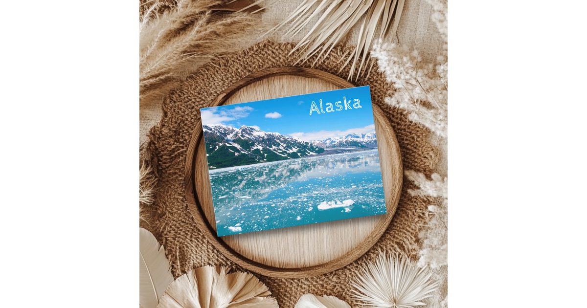 Alaska Snow Glacier Mountain Trip Postcard | Zazzle