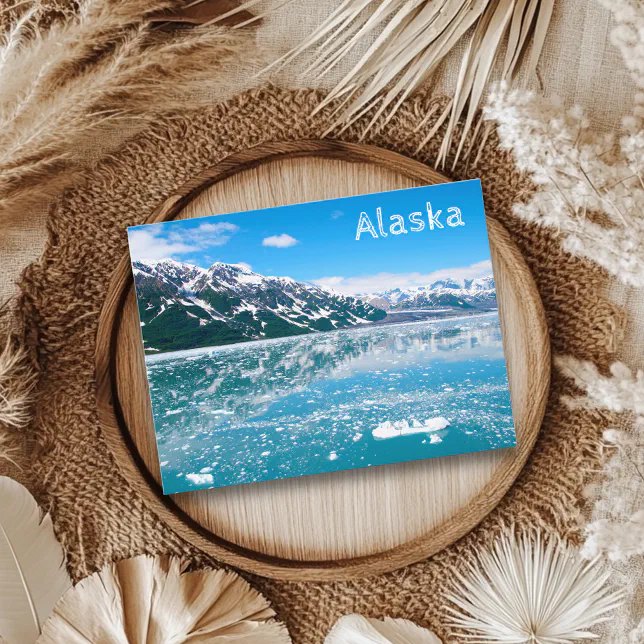 Alaska Snow Glacier Mountain Trip Postcard | Zazzle