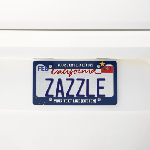 Alaska State Flag Design on a Personalized License Plate Frame | Zazzle