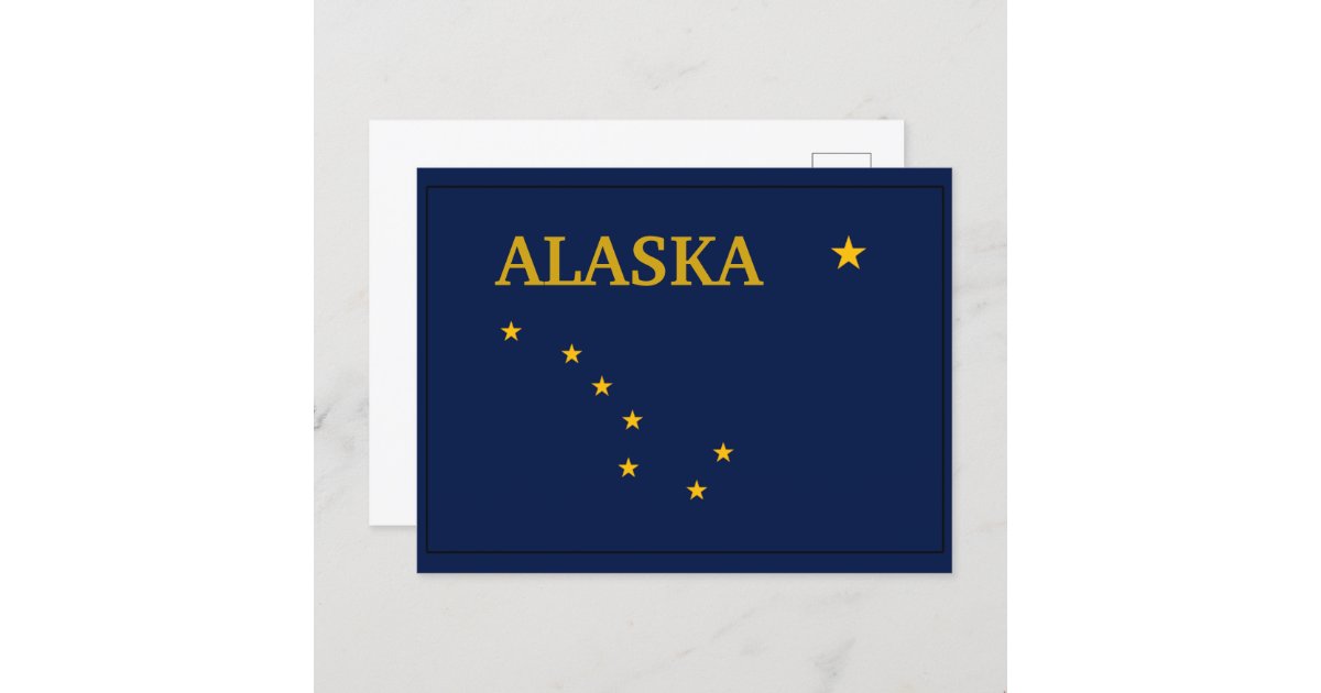 Alaska State Flag Postcard | Zazzle