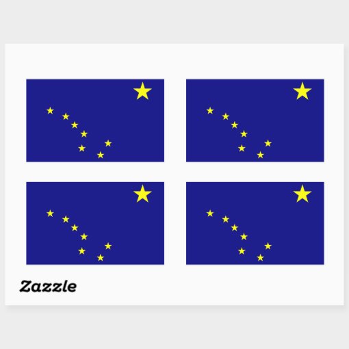 "Alaska State Flag" Stickers | Zazzle