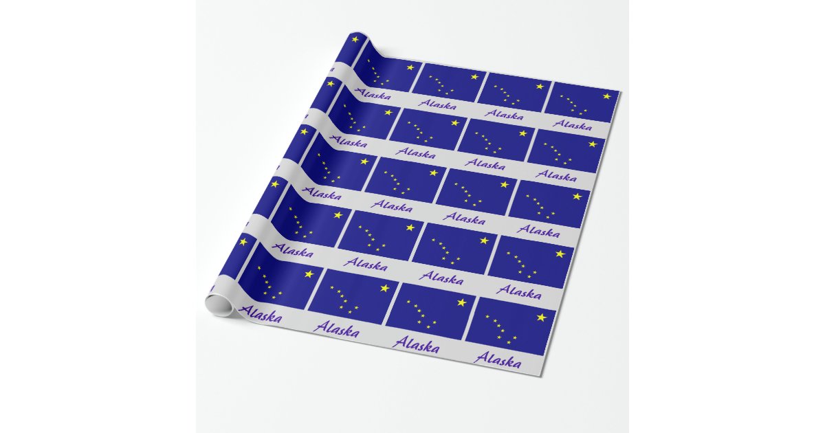 Alaska State Flag Wrapping Paper | Zazzle