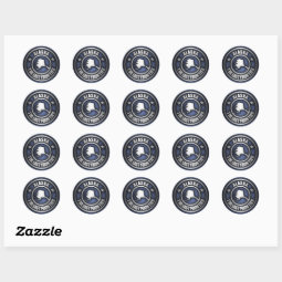 "Alaska Steel" Stickers (Blue) | Zazzle