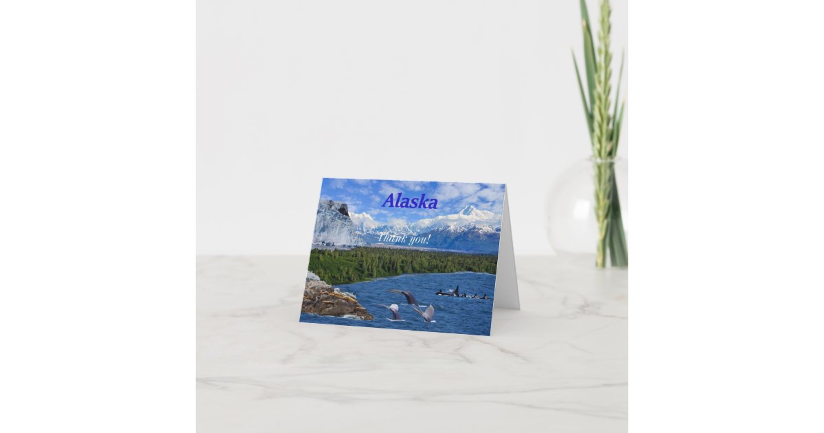 Alaska Thank You Card | Zazzle