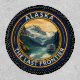Alaska Travel Art Badge | Zazzle