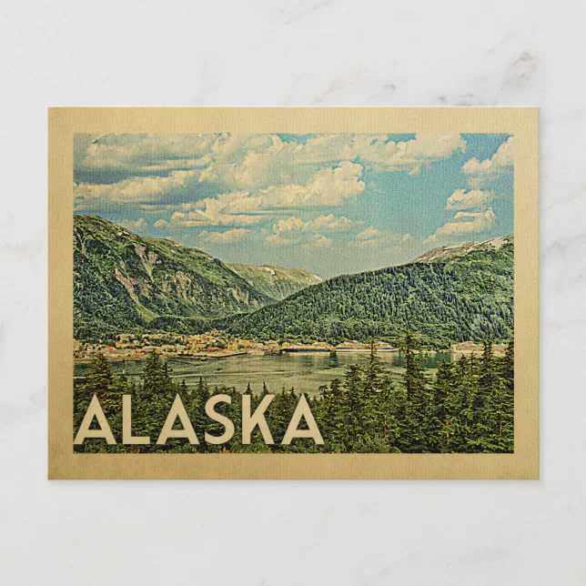 Alaska Vintage Travel Postcard | Zazzle