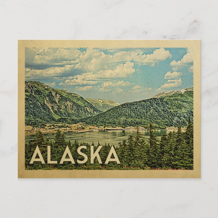 Alaska Vintage Travel Postcard | Zazzle