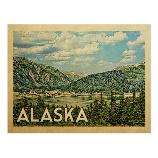 Alaska Vintage Travel Postcard | Zazzle.com