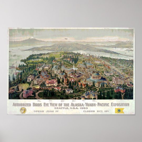 Alaska-Yukon-Pacific Exposition 1909 Poster | Zazzle.com