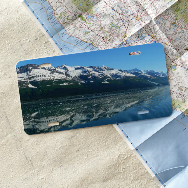 Alaskan Coastline Beautiful Nature Photography License Plate | Zazzle