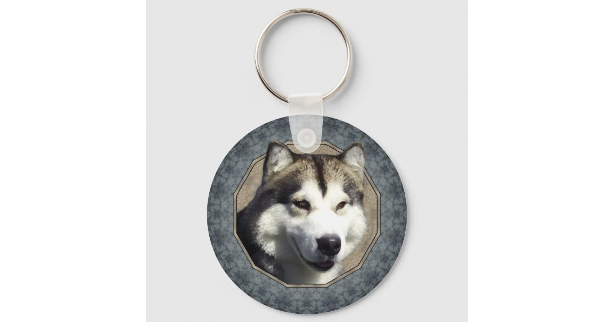 Alaskan Malamute Keychain | Zazzle